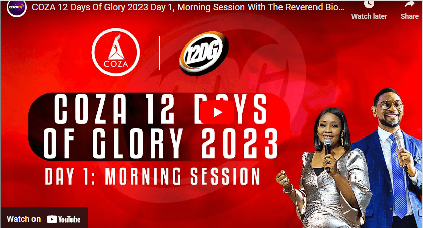 Coza 12 Days Of Glory 2023 Watch Live Online