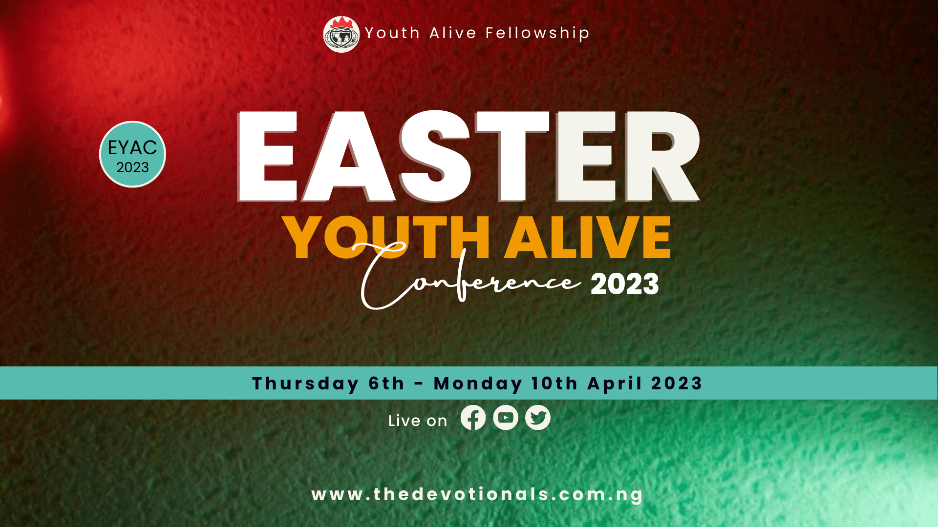 EASTER YOUTH ALIVE CONFERENCE 2023 LIVE BROADCAST - Daily Devotionals