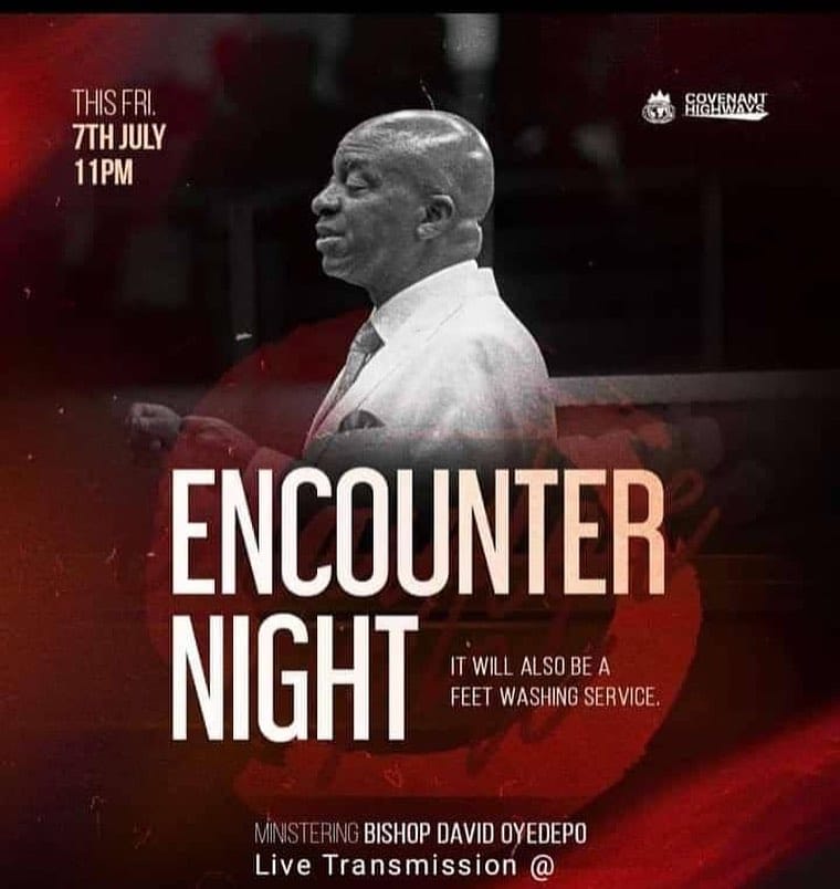 Winners Chapel Encounter Night (feet Washing Service) 7th July 2023 Live Broadcast