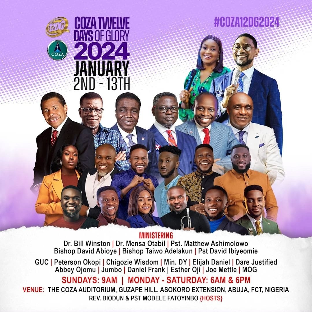 Coza 12 Days Of Glory 2024 Watch Live Online